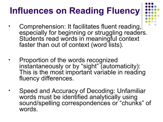 Intro to Reading Fluency | PPT