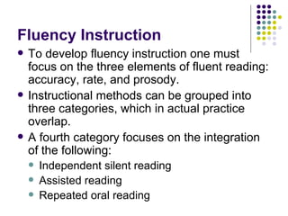 Chapter 10 Fluency Instruction | PPT