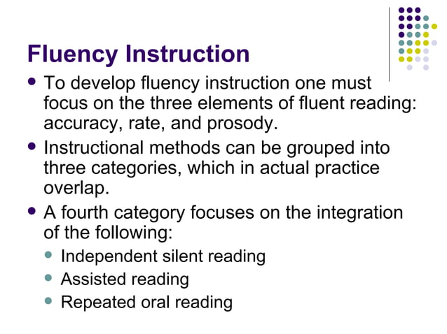 Chapter 10 Fluency Instruction | PPT