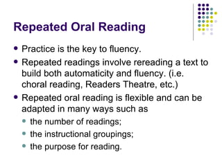 Chapter 10 Fluency Instruction | PPT
