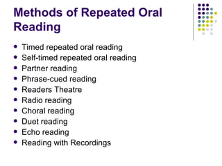 Chapter 10 Fluency Instruction | PPT