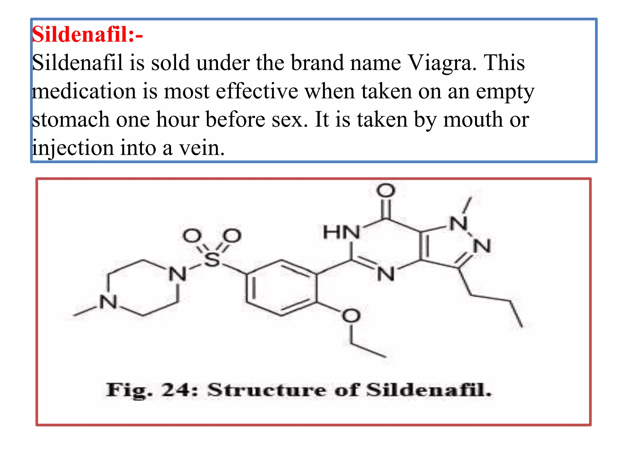 Drugs for erectile dysfunction - medicinal chemistry | PPTX