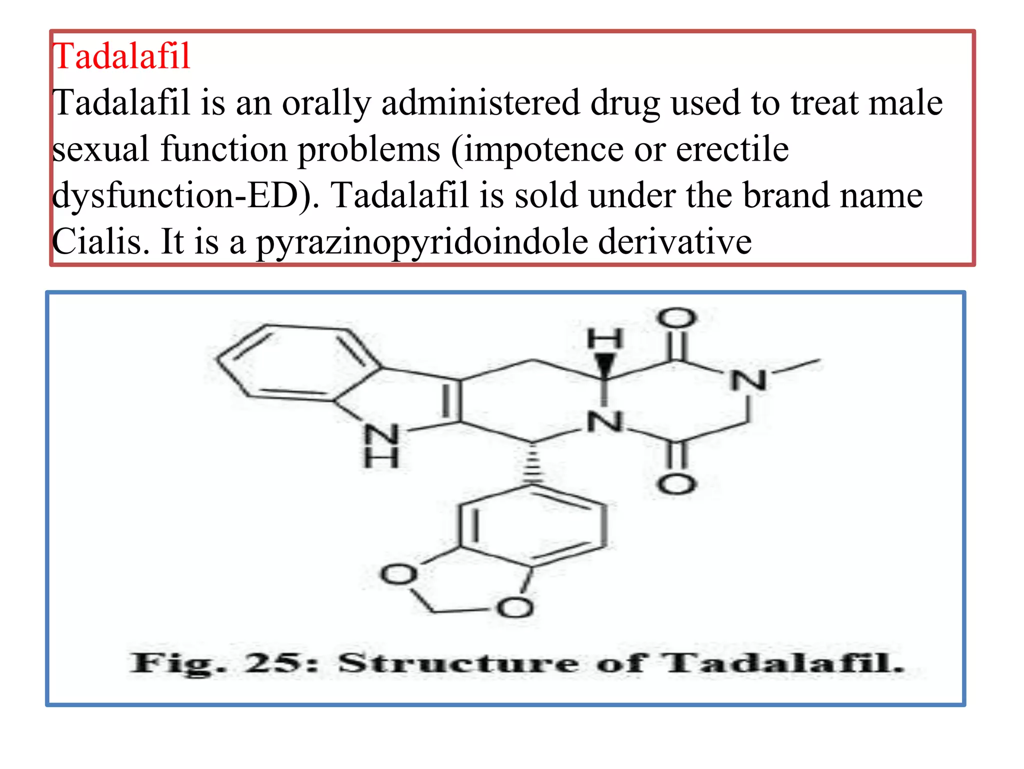 Drugs for erectile dysfunction - medicinal chemistry | PPTX