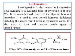 Thyroid and antithyroid drugs- medicinal chemistry | PPTX