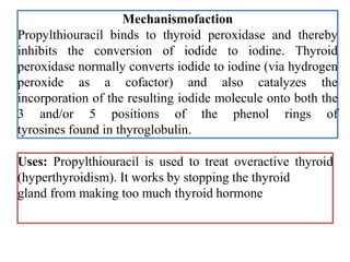 Thyroid and antithyroid drugs- medicinal chemistry | PPTX