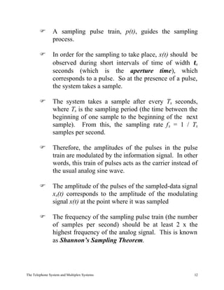 Iv The Telephone And Multiplex Systems | PDF