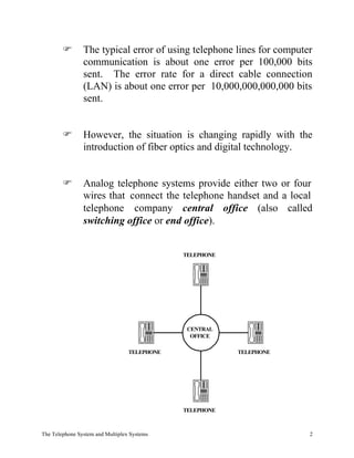 Iv The Telephone And Multiplex Systems | PDF