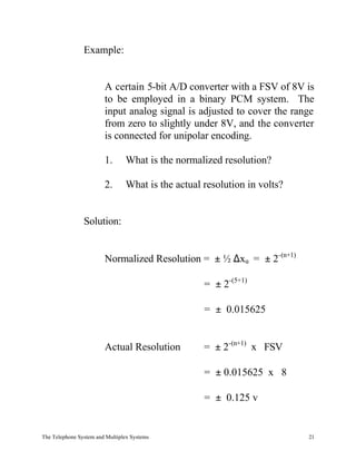 Iv The Telephone And Multiplex Systems | PDF