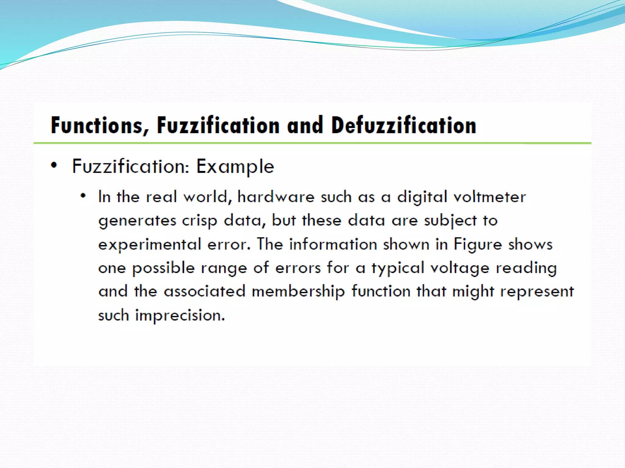 Iv unit-fuzzification and de-fuzzification | PPTX
