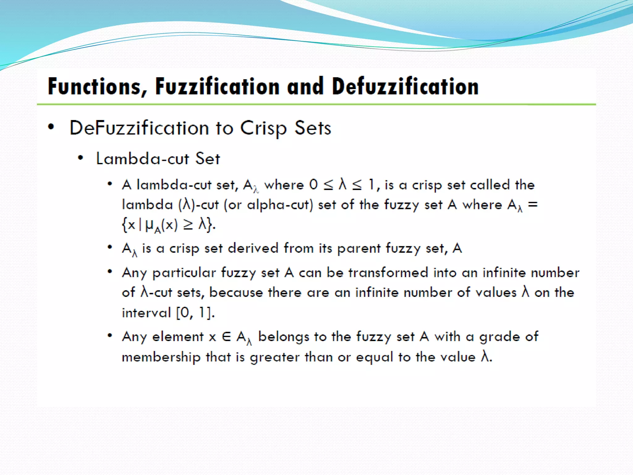 Iv unit-fuzzification and de-fuzzification | PPTX