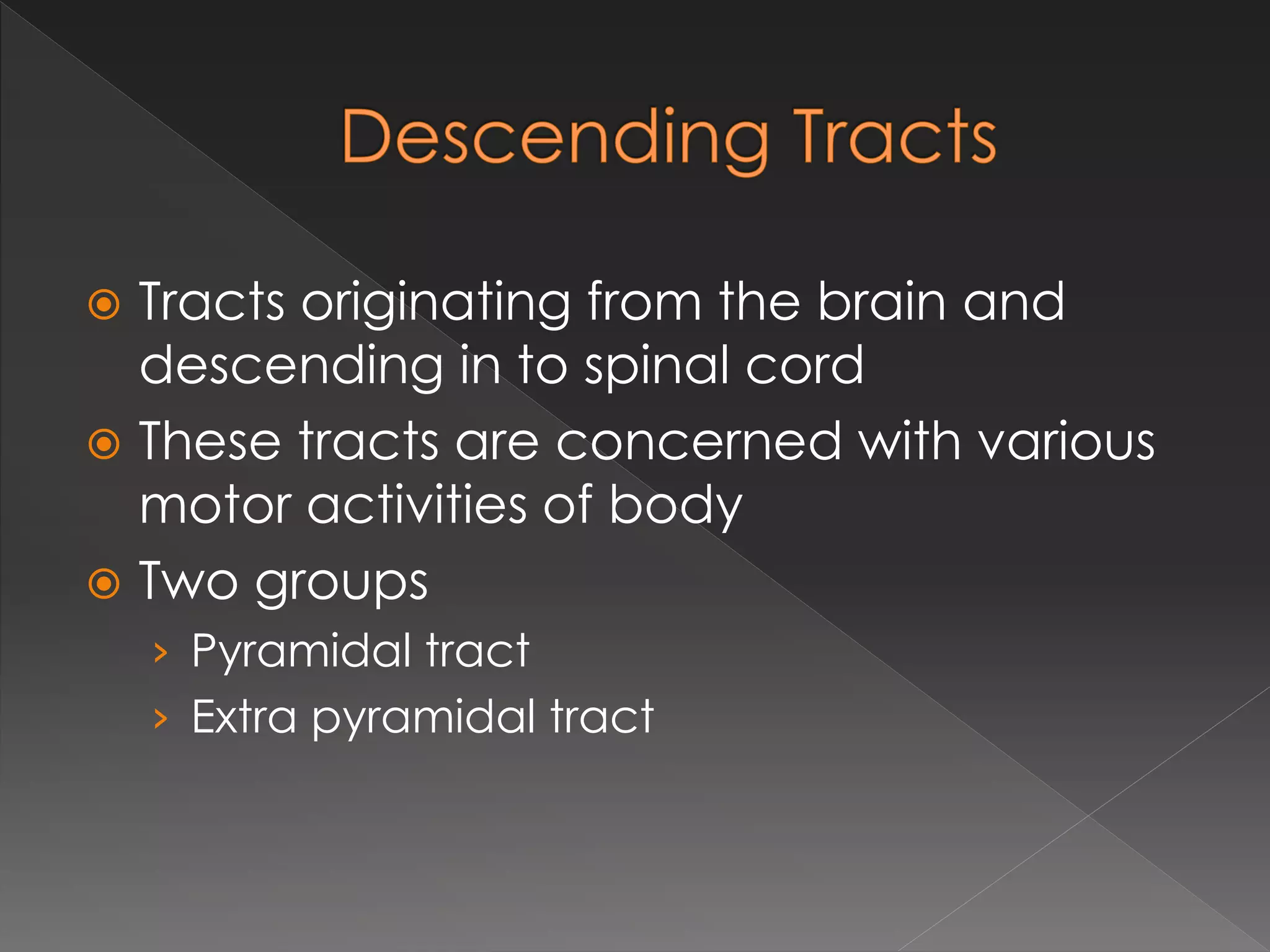 Pyramidal tract and extra pyramidal tracts | PPTX