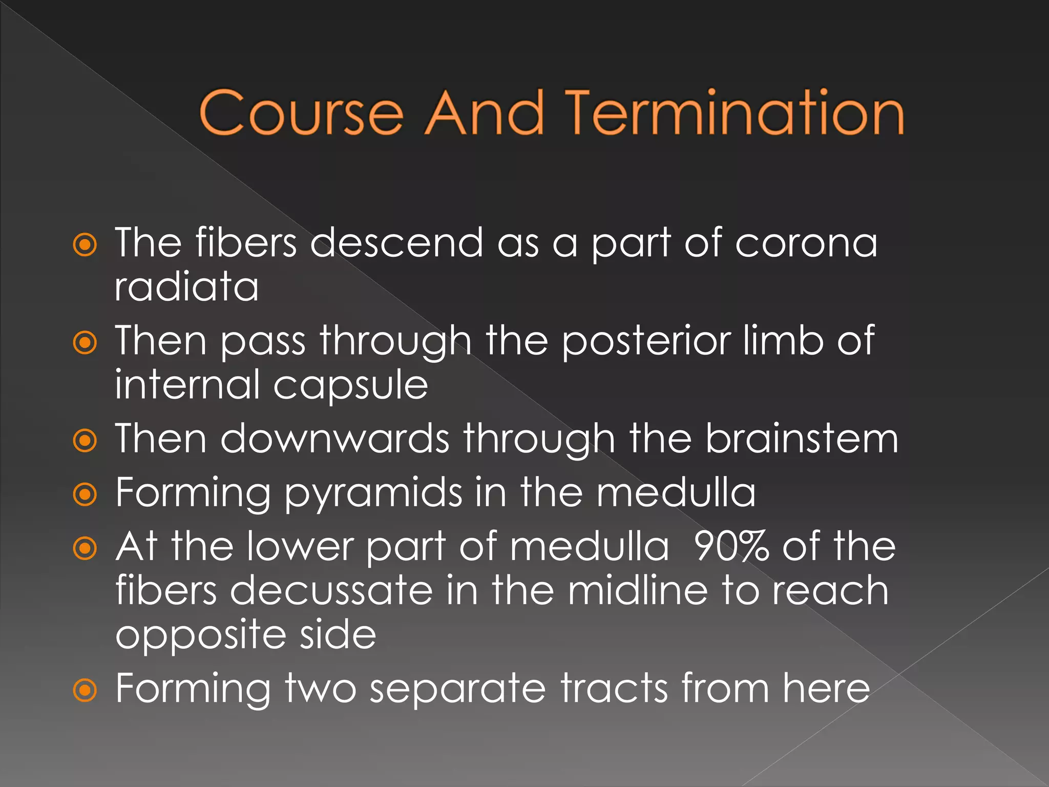 Pyramidal tract and extra pyramidal tracts | PPTX