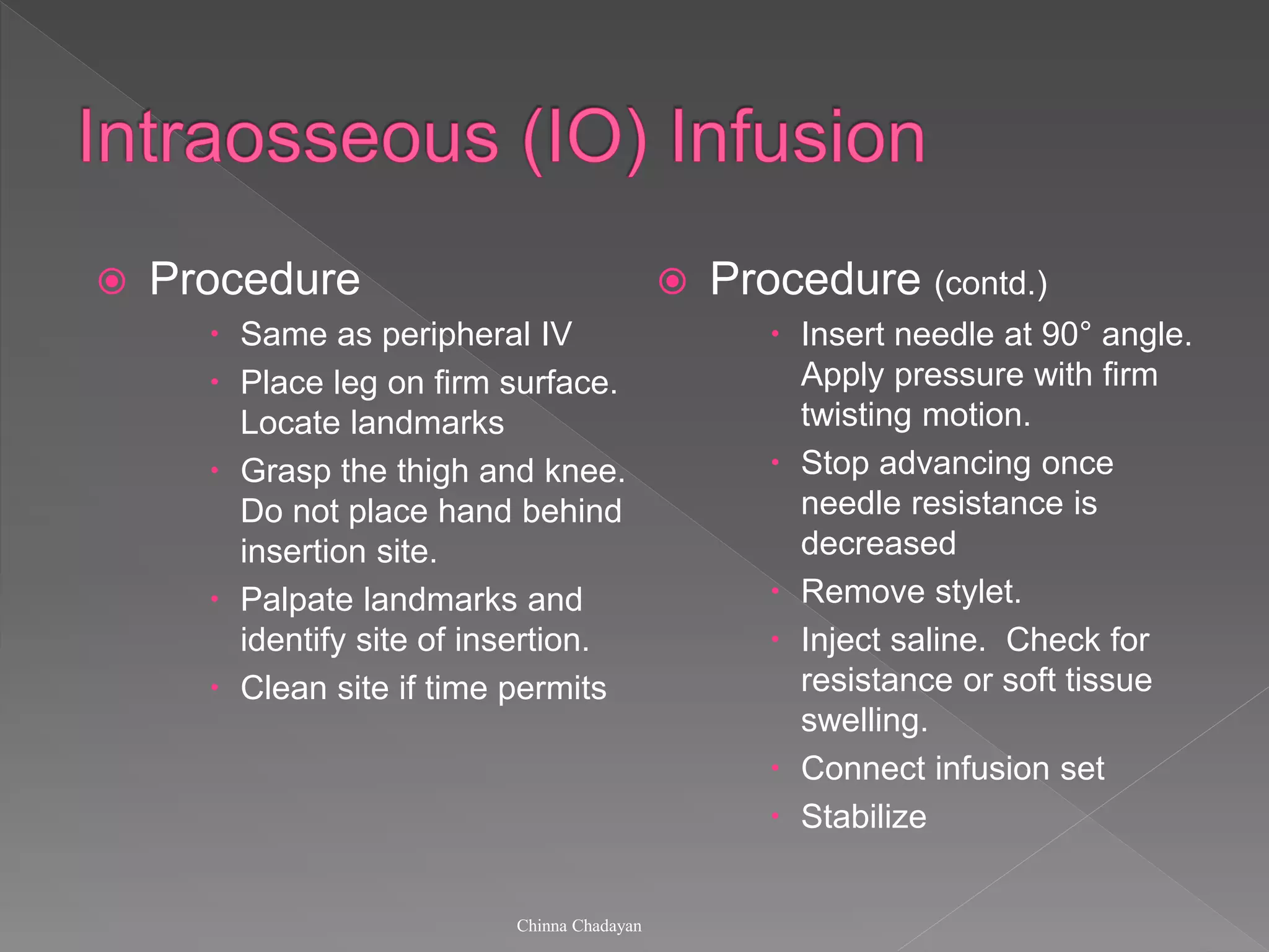 Intravenous therapy | PPT