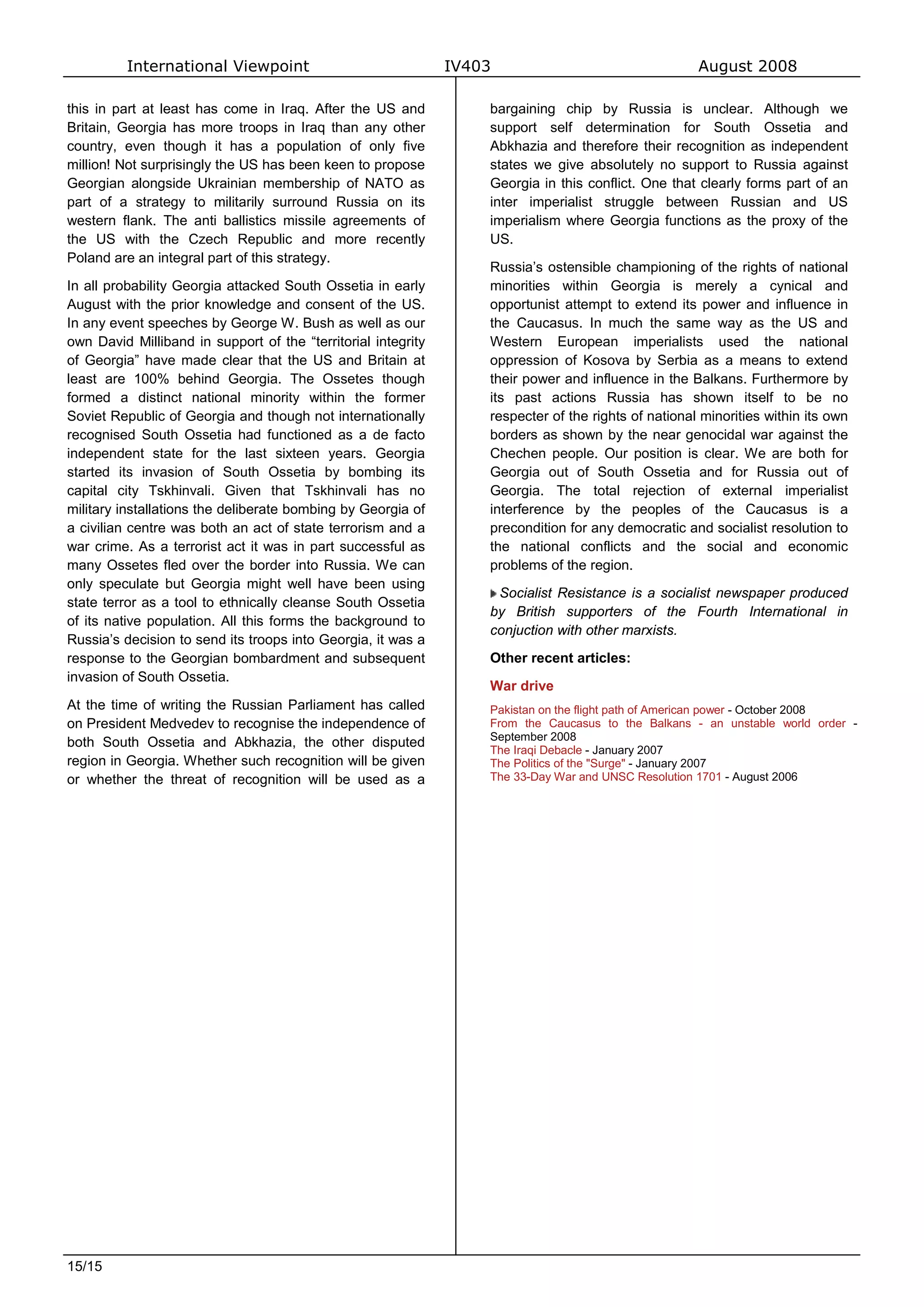 International Viewpoint Iv403 August 2008 | PDF