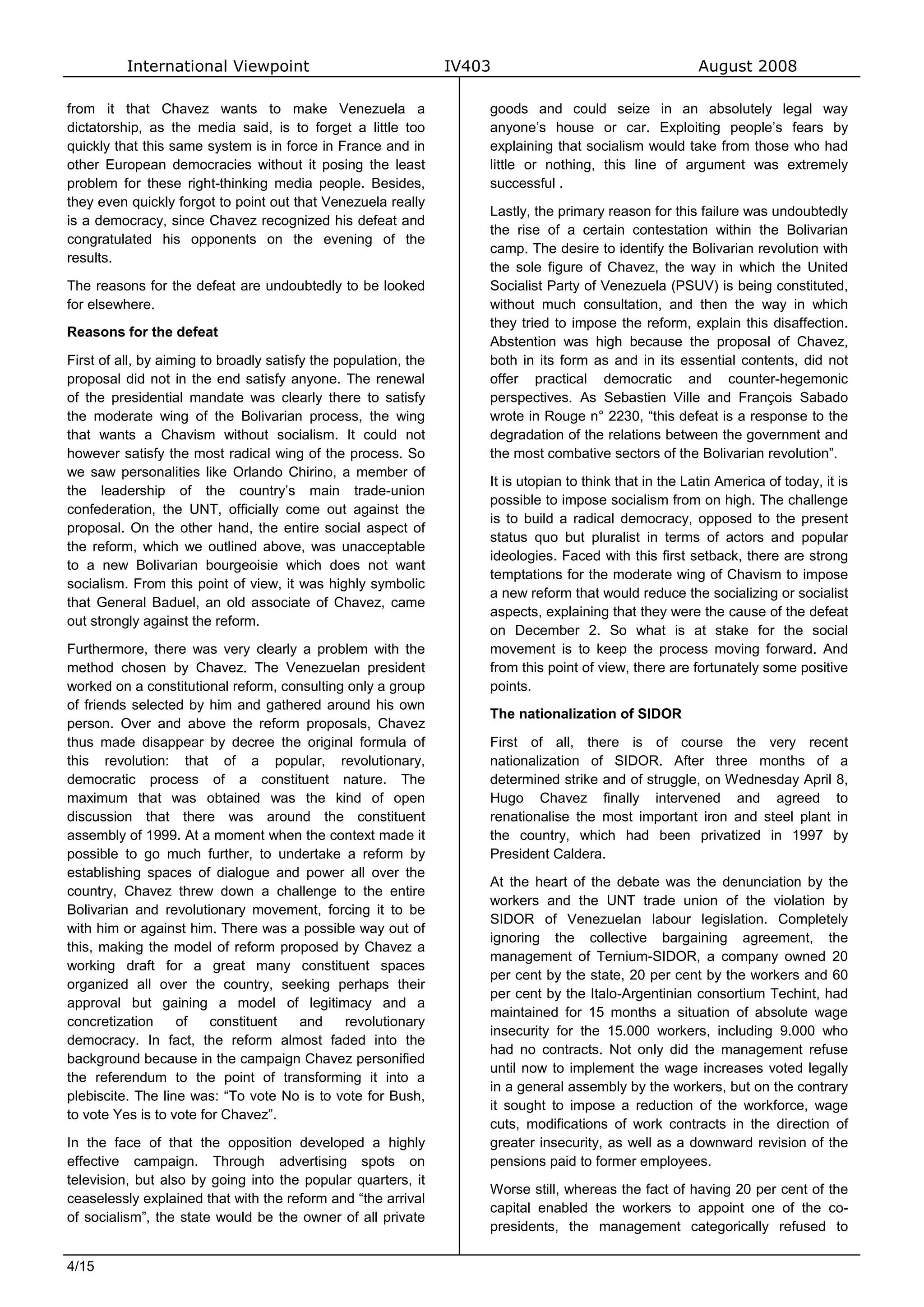 International Viewpoint Iv403 August 2008 | PDF
