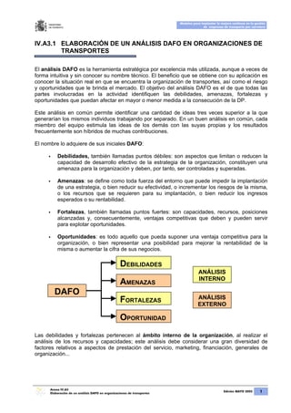 2 2 6 Ejemplo DAFO | PDF