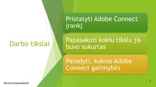 Įvadas į Adobe Connect | PPT
