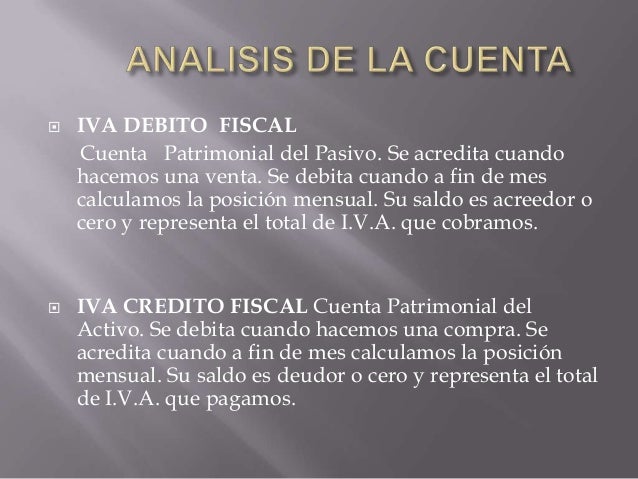 Que Significa Debito Y Credito Fiscal - creditosoftmeth