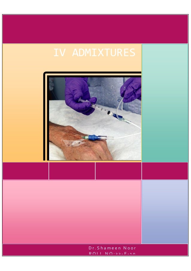 Iv admixtures