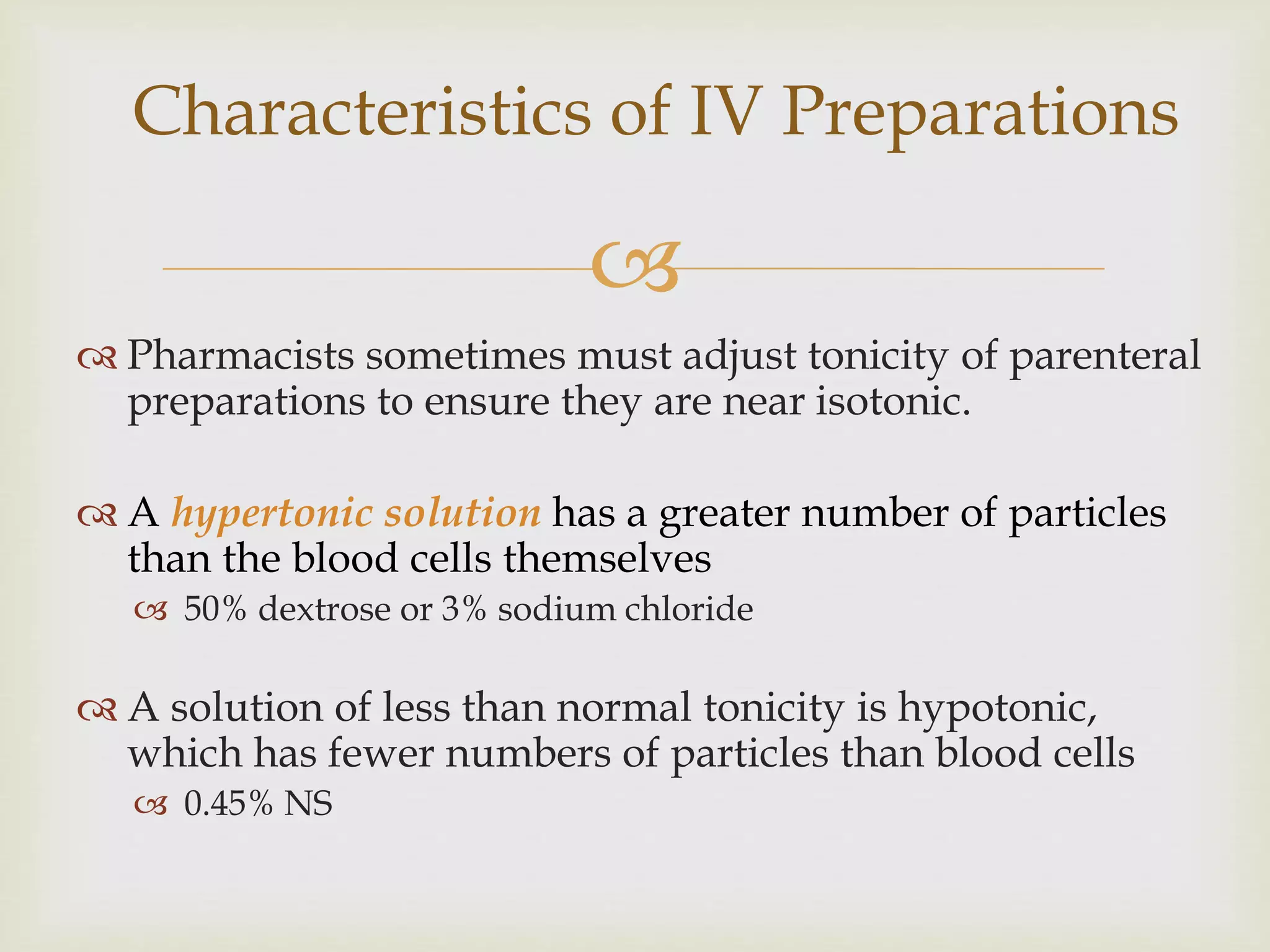 Iv admixtures PPT | PPTX