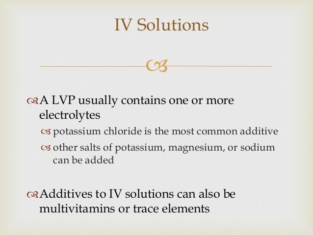 Iv admixtures PPT