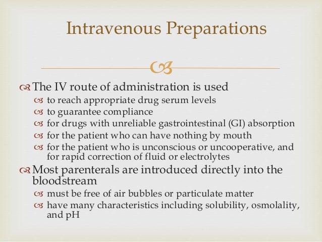 Iv admixtures PPT