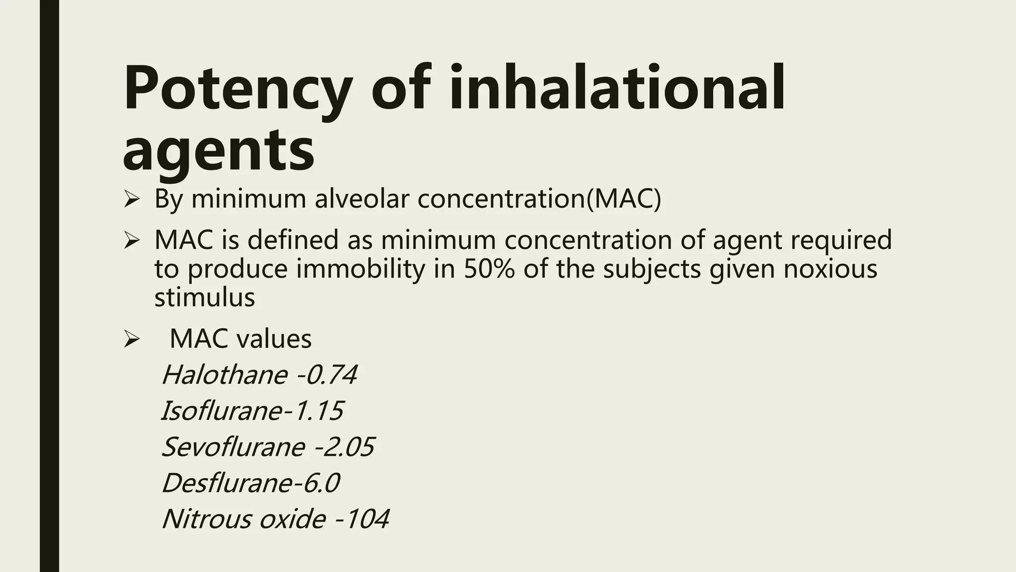 INTRAVENOUS AND INHALATIONAL ANESTHETIC AGENTS | PPTX