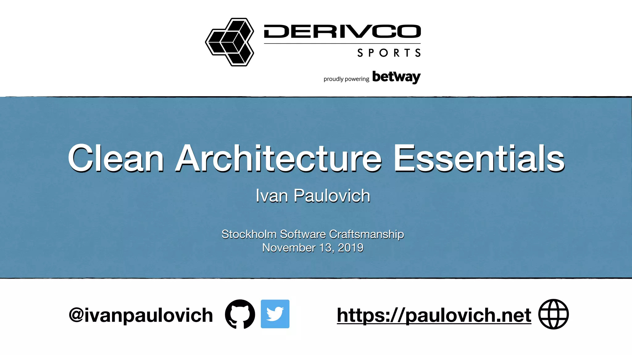 Clean Architecture Essentials - Stockholm Software Craftsmanship | PPT