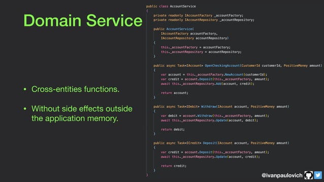 DDD Tactical Design with Clean Architecture - Ivan Paulovich | PPT