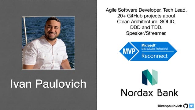 DDD Tactical Design with Clean Architecture - Ivan Paulovich | PPT