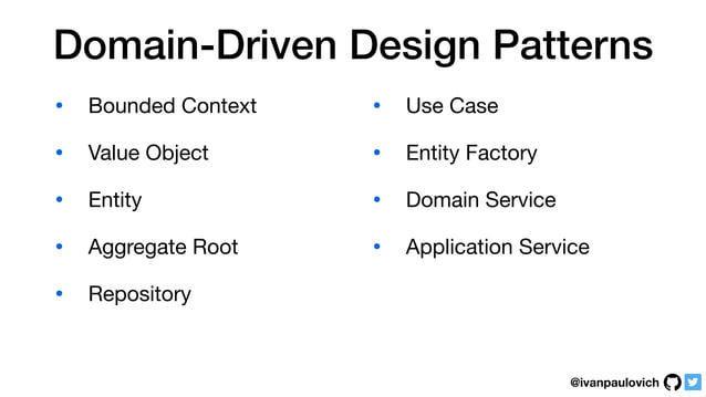 DDD Tactical Design with Clean Architecture - Ivan Paulovich | PPT