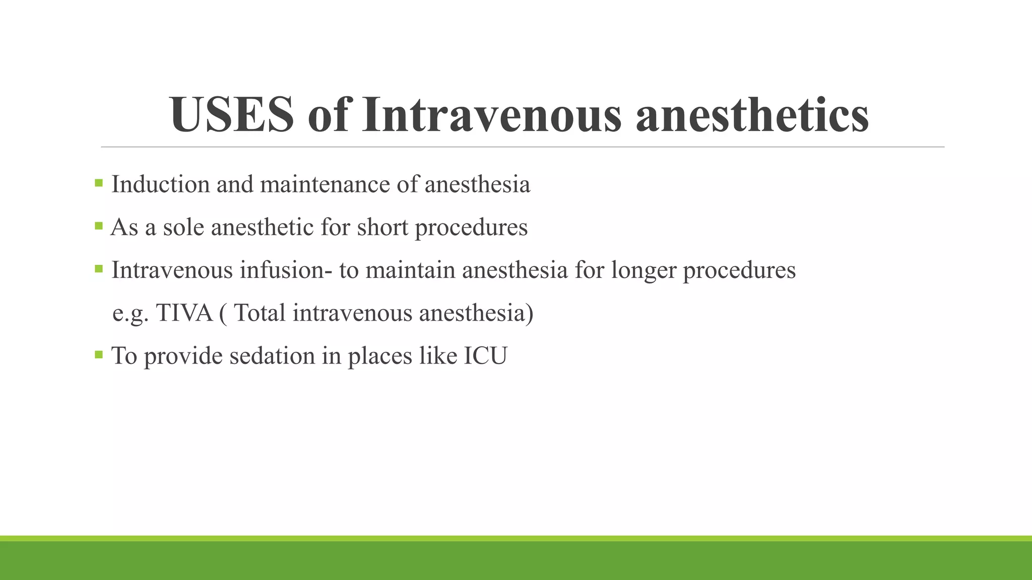 Intravenous Induction agents | PPTX