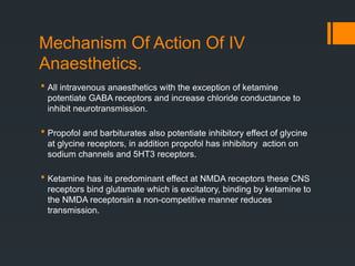 Intravenous (IV) Anaesthetic Agents .pptx