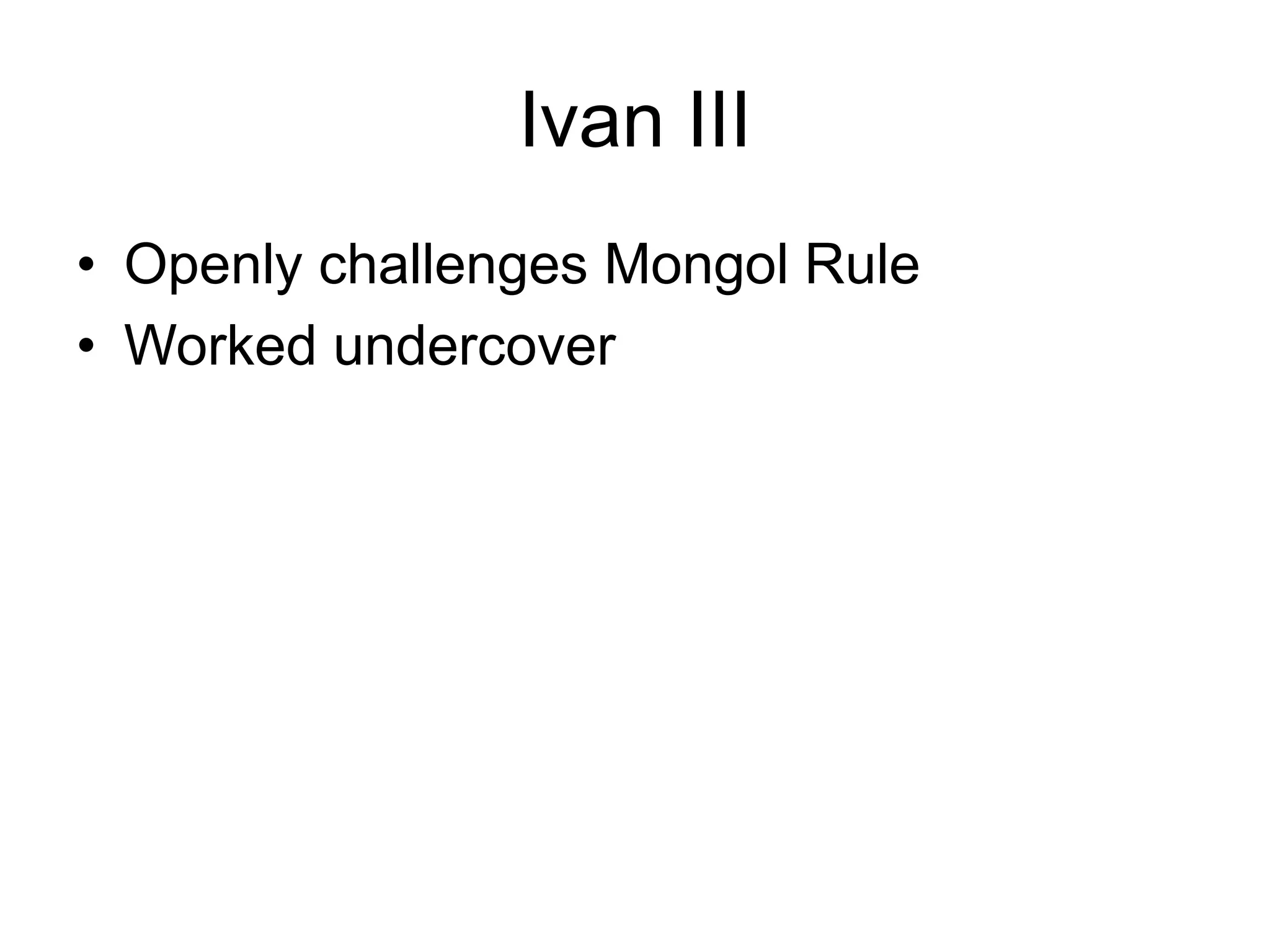Ivan iii 11 | PPT