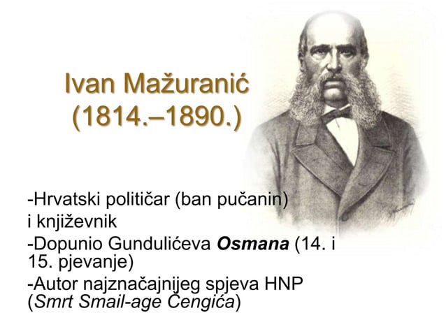 Ivan Mazuranic, Smrt Smail age Cengica | PPTX