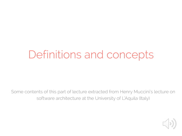 [2016 2017] Introduction To Software Architecture Ppt