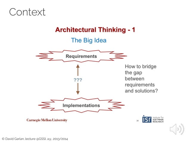 [2016 2017] Introduction To Software Architecture Ppt
