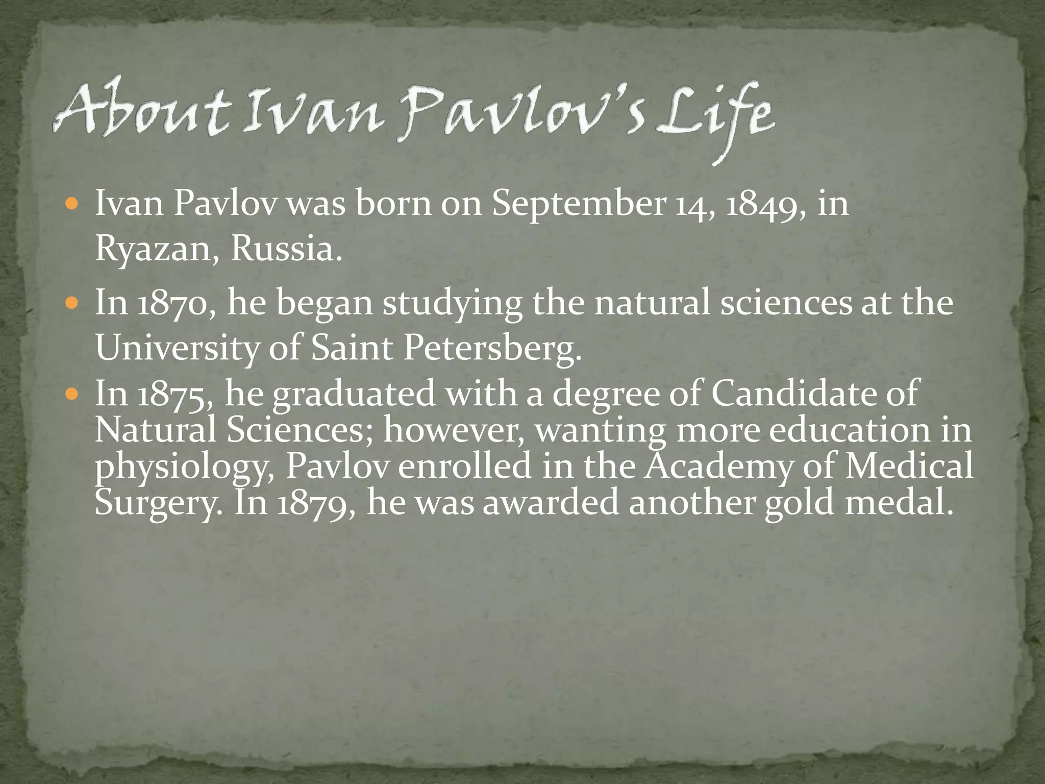 ppt on Ivan pavlov | PPTX