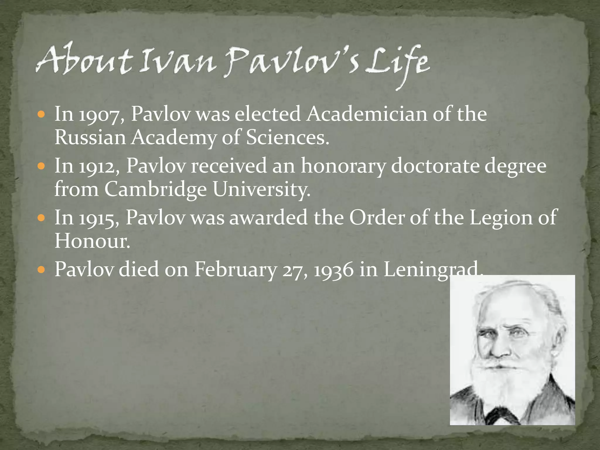 ppt on Ivan pavlov | PPTX