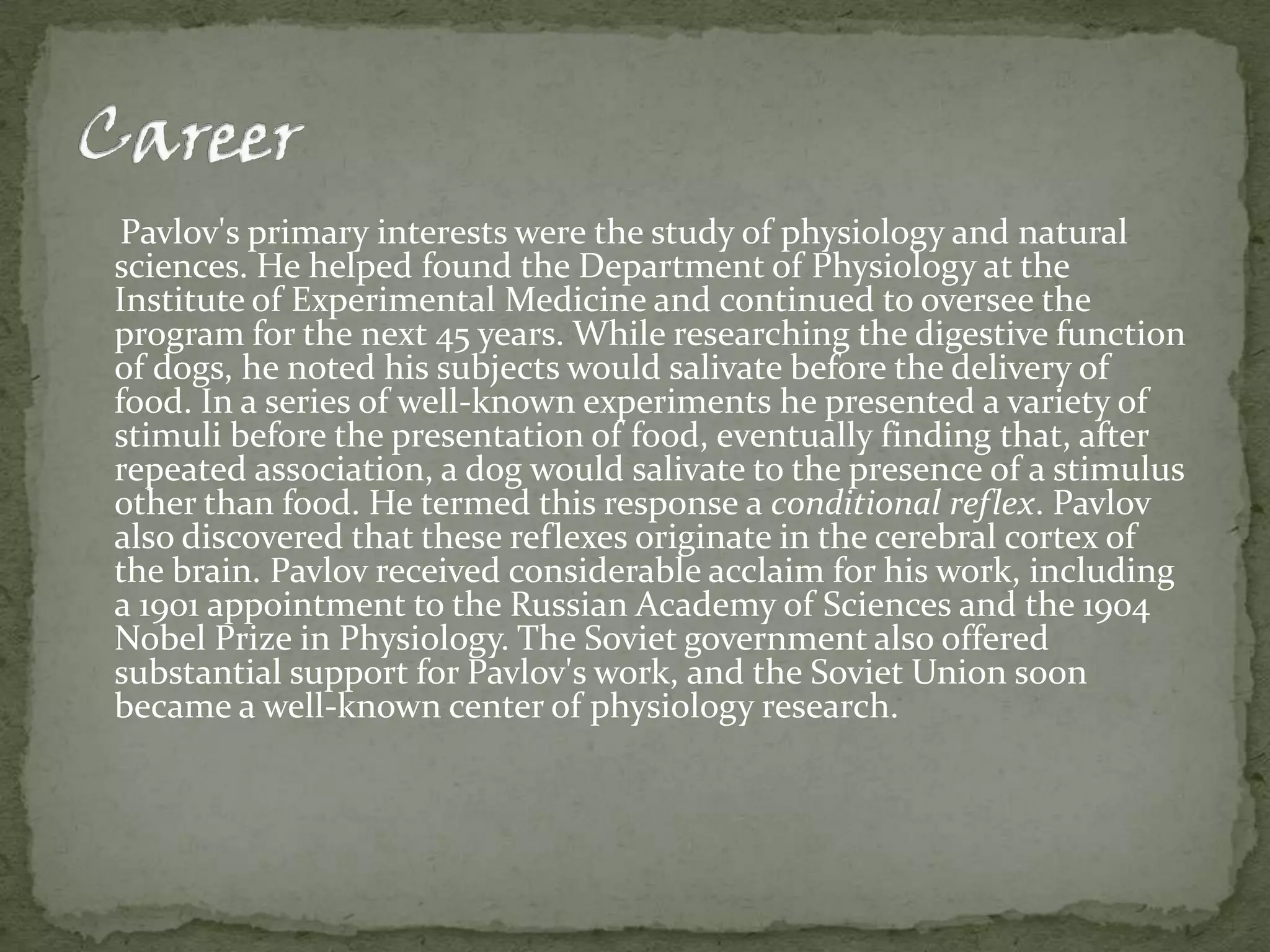 ppt on Ivan pavlov | PPTX