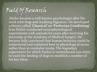 ppt on Ivan pavlov | PPTX