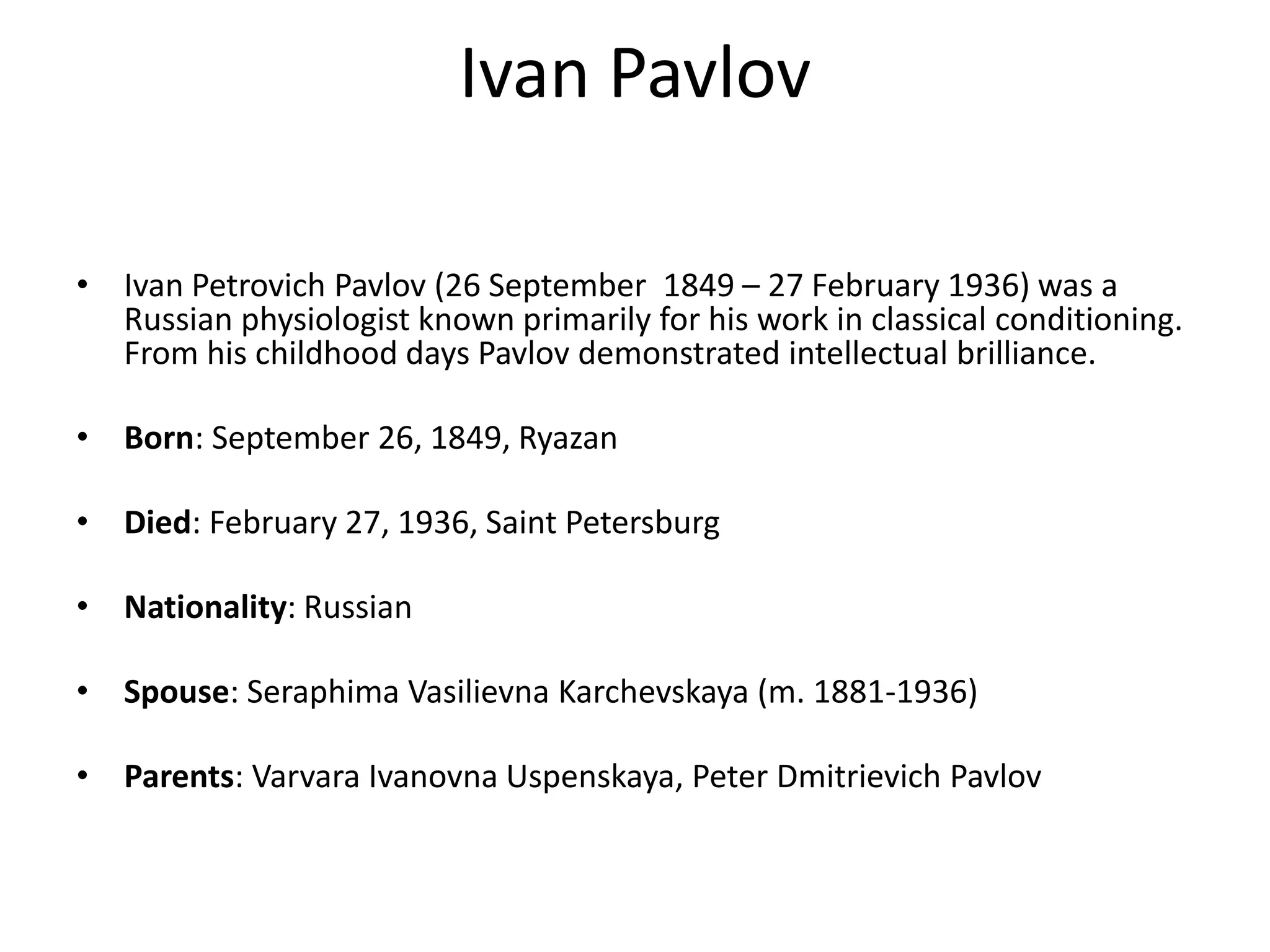 Ivan pavlov | PPTX