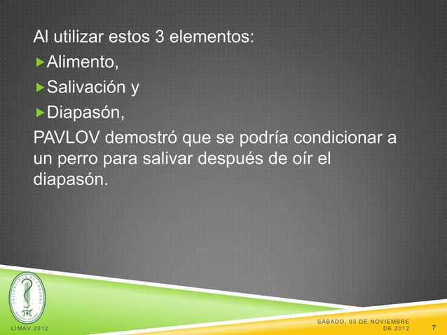 Ivan petrovich pavlov – condicionamiento clásico | PPTX