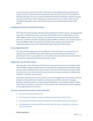 HPT Process and Gaps -Work Sample | PDF