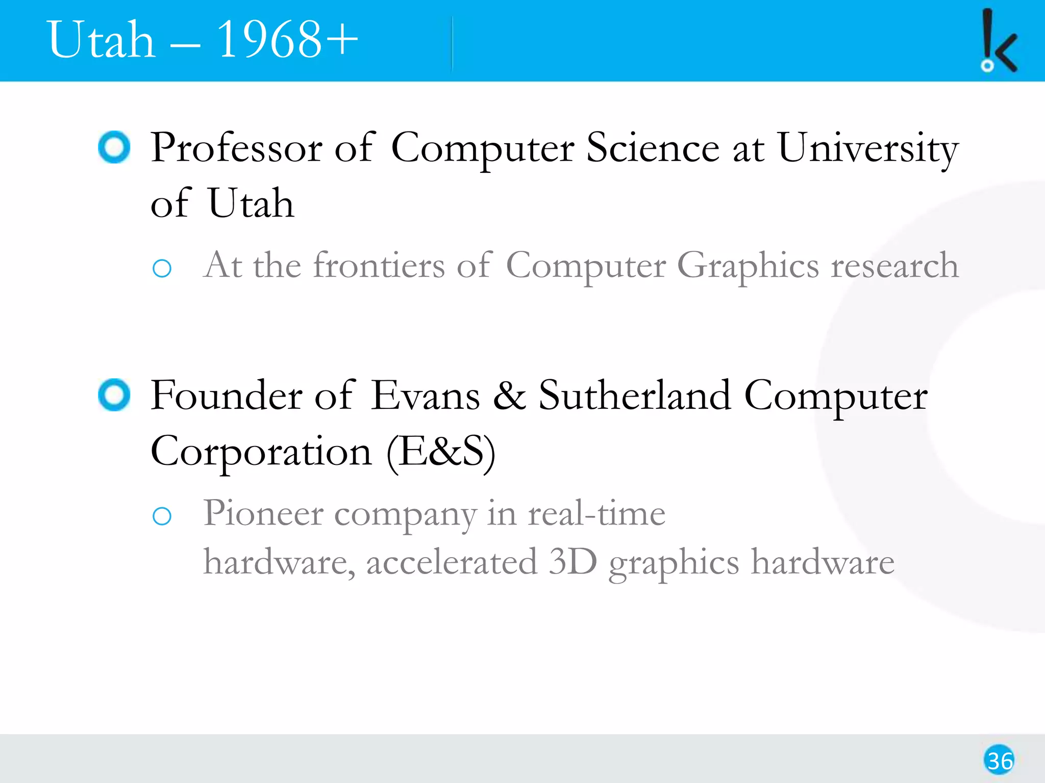 Life and Work of Ivan Sutherland | Turing100@Persistent | PPTX