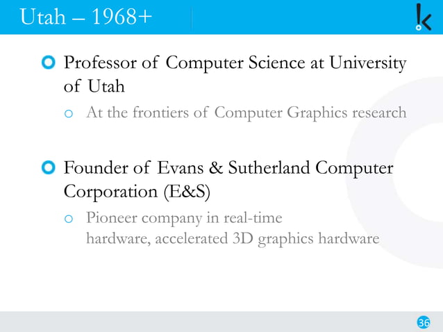 Life and Work of Ivan Sutherland | Turing100@Persistent | PPT