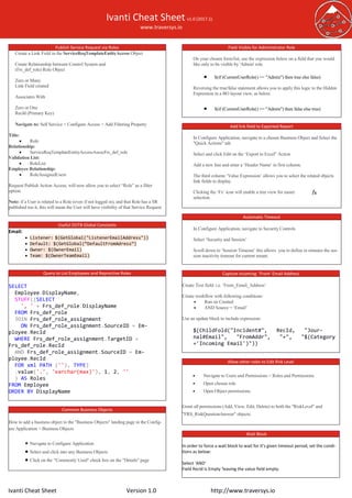 Ivanti Cheat Sheet by Traversys Limited | PDF