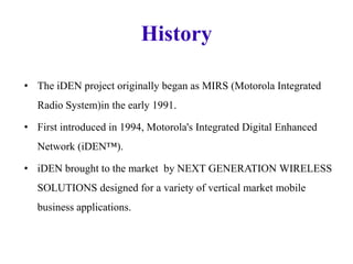 iDEN Technology | PPSX