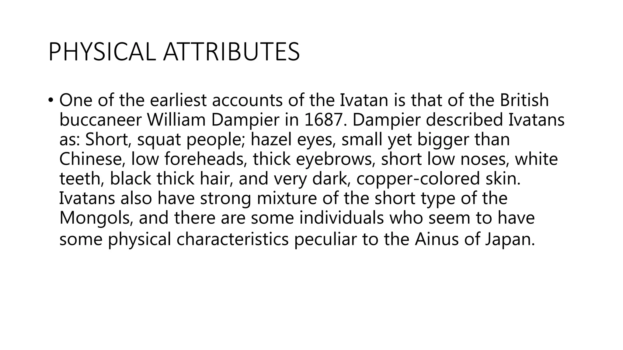 Ivatan people-batanes-and-traditions | PPTX