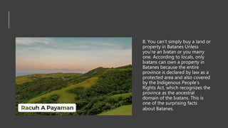 Ivatan people-batanes-and-traditions | PPTX